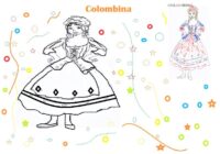 Colombina disegno da colorare di carnevale - Notizie In Vetrina